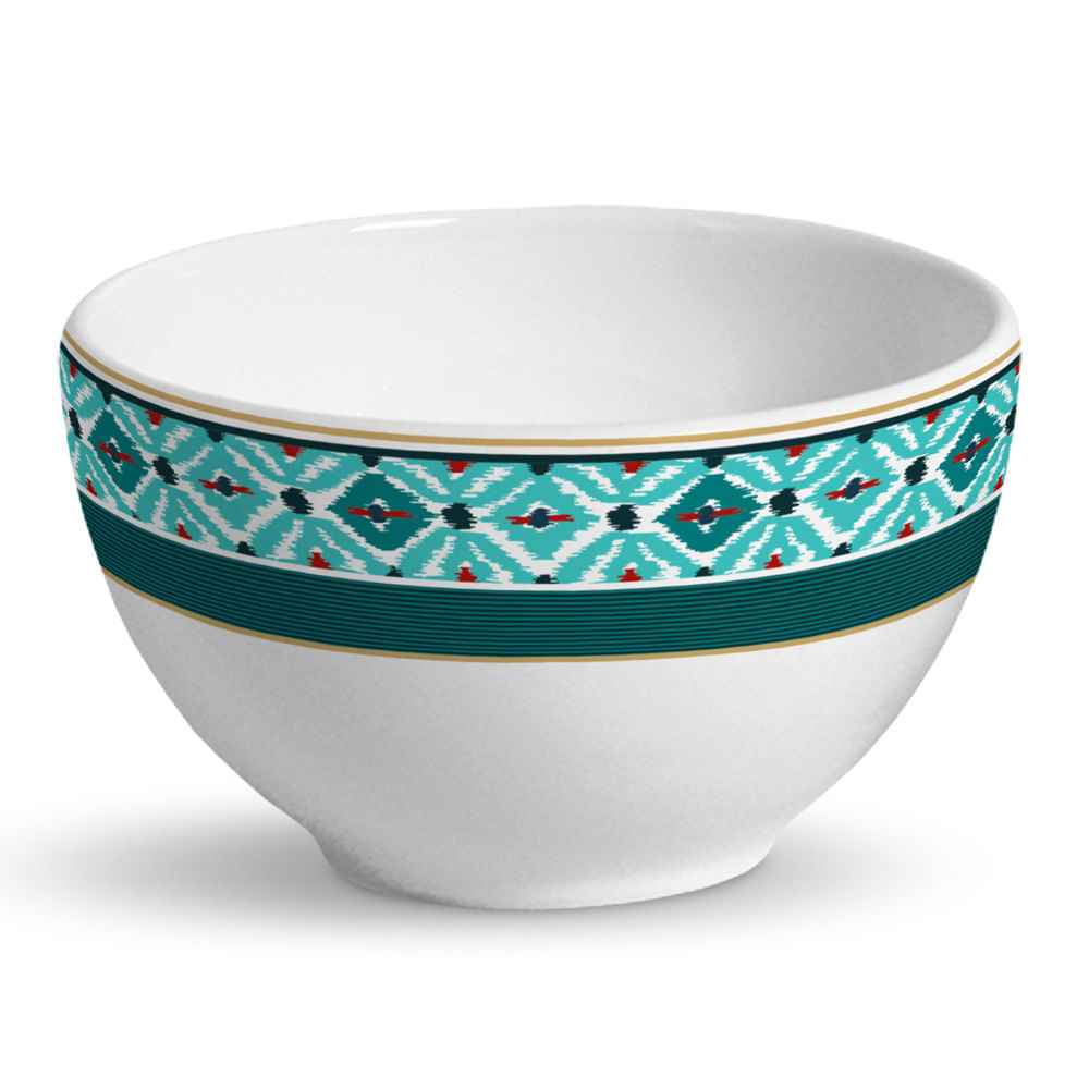 Porto Brasil | bowl flat ikat cerâmica 6 peças porto brasil