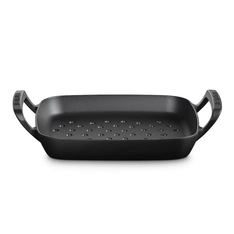 CESTA PERFURADA QUAD C/ALÇAS 30CM ALPINE MATTE BLACK